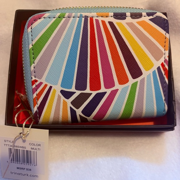 Trina Turk | Bags | Trina Turk Multi Colored Wallet Vibrant Design ...